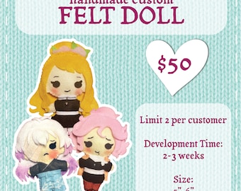 Your Original Character Doll OC Art Fandom Doll Custom - Etsy