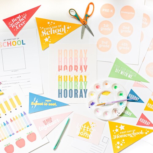 Back to School Printable Bundle // First Day of School - Etsy