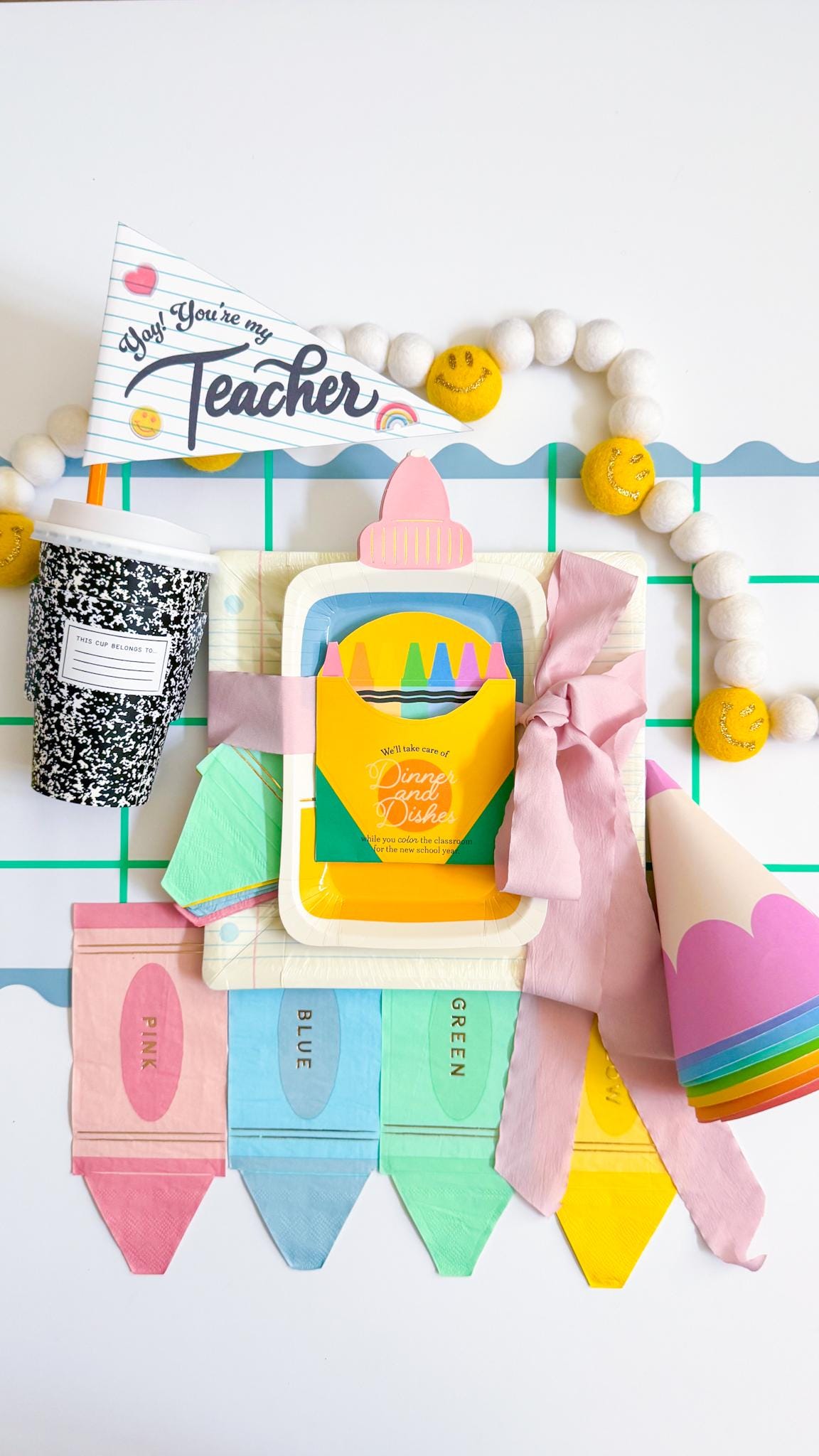 Back to School, Teacher Gift Tag, Dinner and Dishes on Us, Printable ...