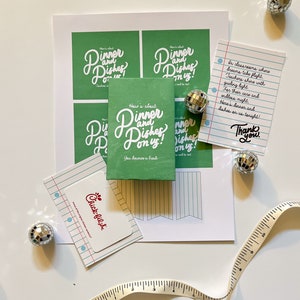 Teacher Appreciation Back to School Gift Tag Dinner and Dishes on Us ...