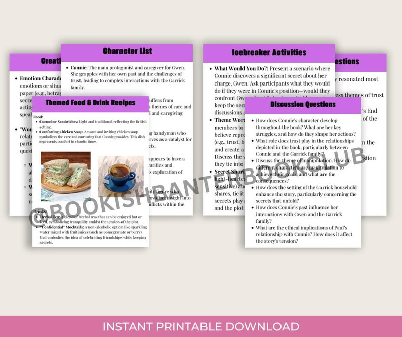 Book Club Discussion Guide: the Stranger in Her House - Etsy