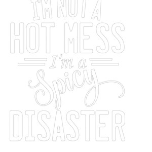 Spicy Disaster SVG File - Etsy