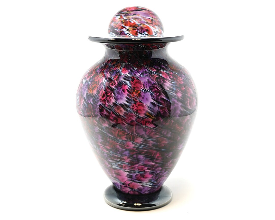 Atlantic Ruby Urn for Ashes Made of Hand Blown Glass - Adult - Etsy