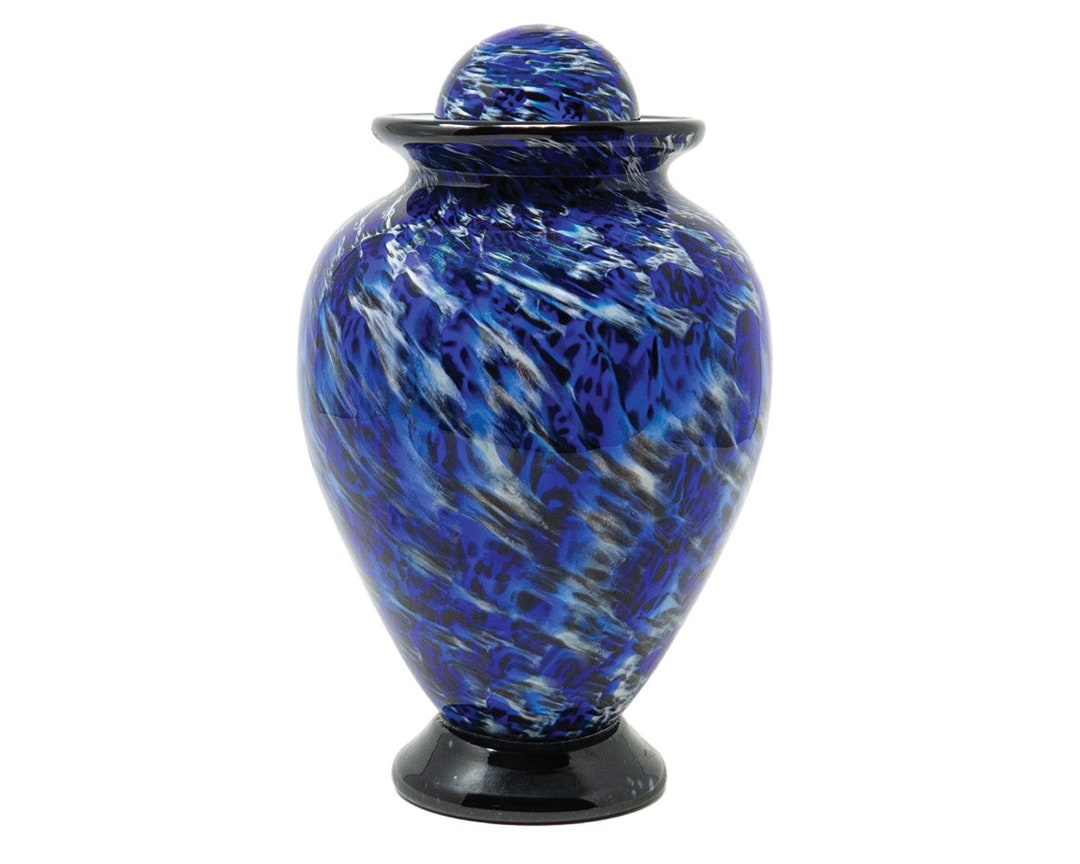 Atlantic Water Urn for Ashes Made of Hand Blown Glass - Small - Etsy