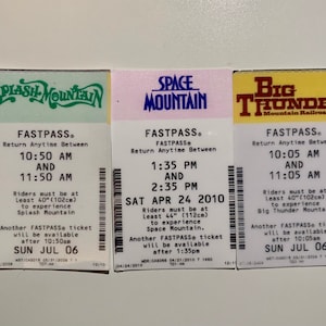 Fastpass Sticker, Hydroflask Sticker, Scrapbook Sticker, Ride Stickers, Planner Sticker, Magic ...