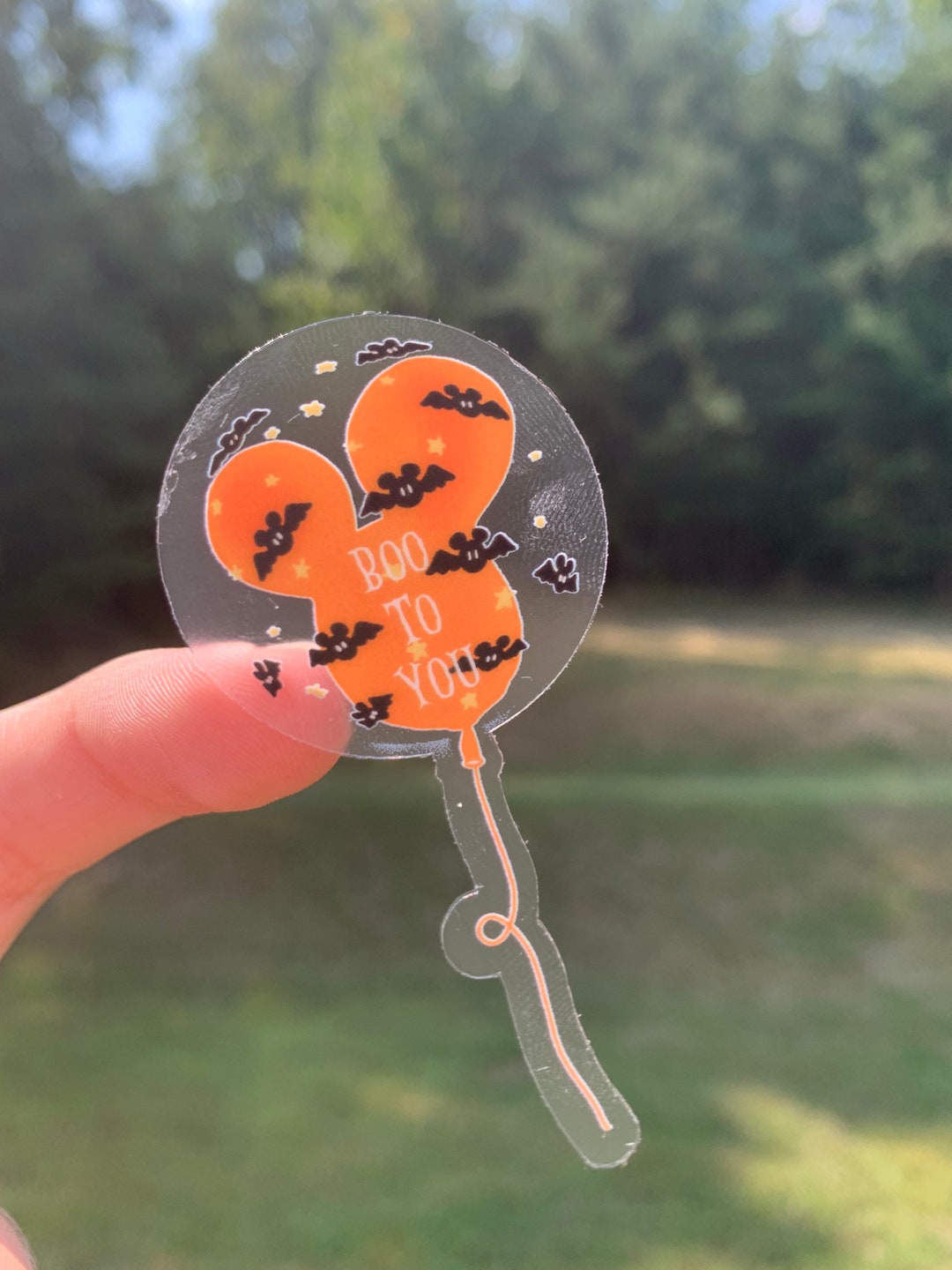 Halloween Balloon Sticker, Mickey Balloon Sticker, Boo to You Sticker ...