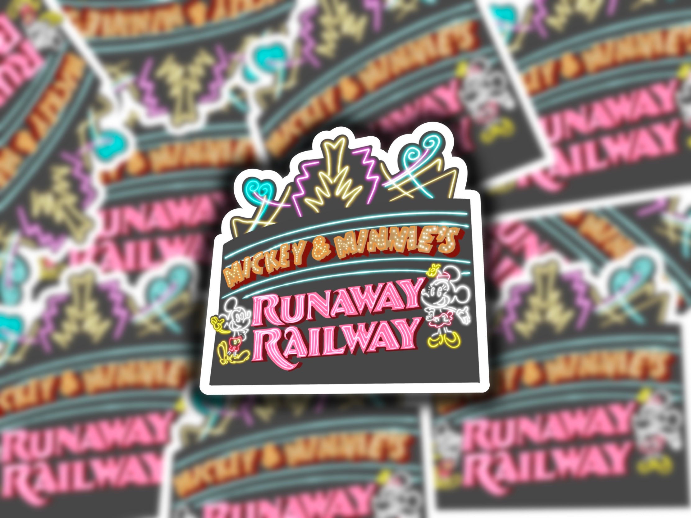 Runaway Railway Marquee Sticker Runaway Railway Sticker - Etsy