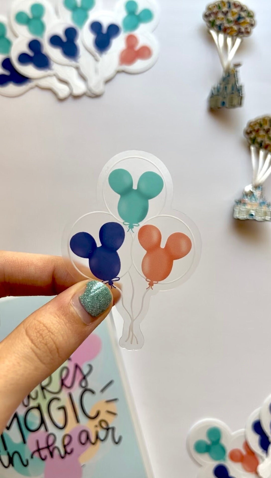 Mickey Balloons Sticker, Mickey Balloon, Mickey Ears, Magic Kingdom ...