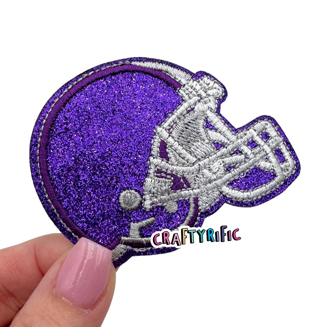 Football Helmet Patch, Glitter Helmet Patch, Football Mom, Game Day ...