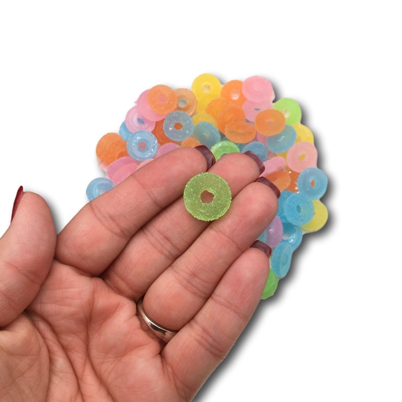 CANDY LOOPS Resin Flat Back Kawaii Flatbacks Random Colors - Etsy