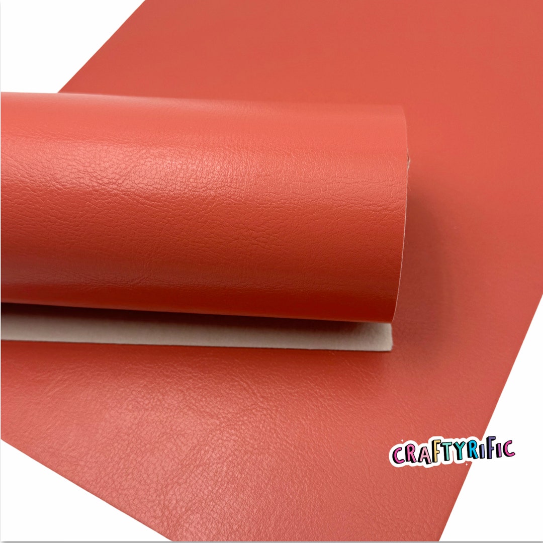 Guava Smooth Faux Leather Sheet - Etsy