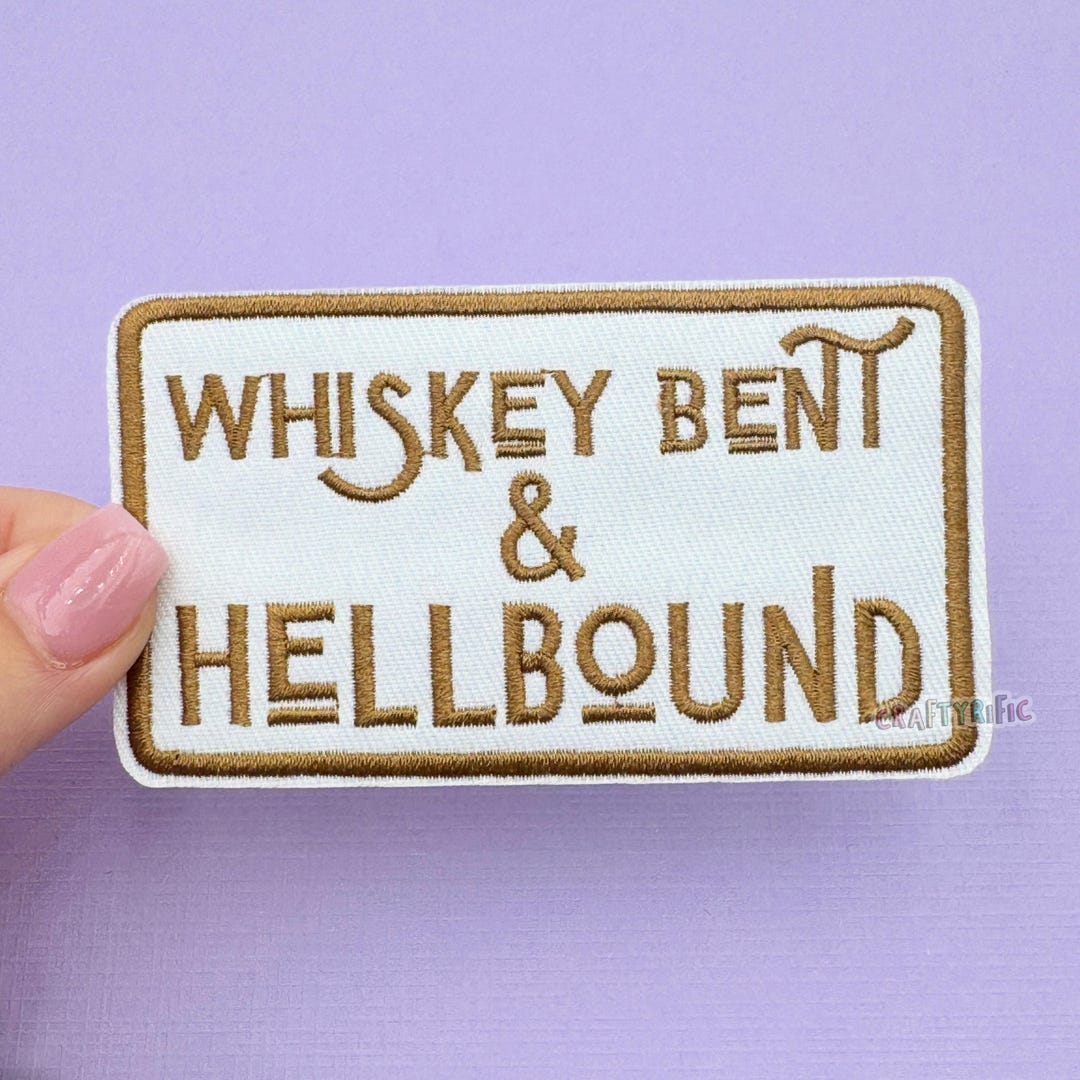 Whiskey Bent Patch, Trucker Hat Patches, Funny Patch, Trendy Patch ...