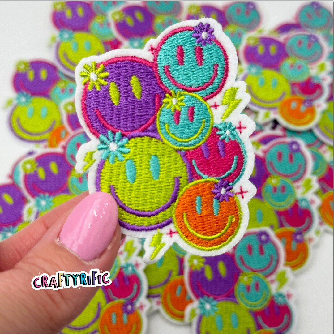 Happy Patch, Trucker Hat Patches, Cute Patch, Trendy Patch, Girly Patch ...