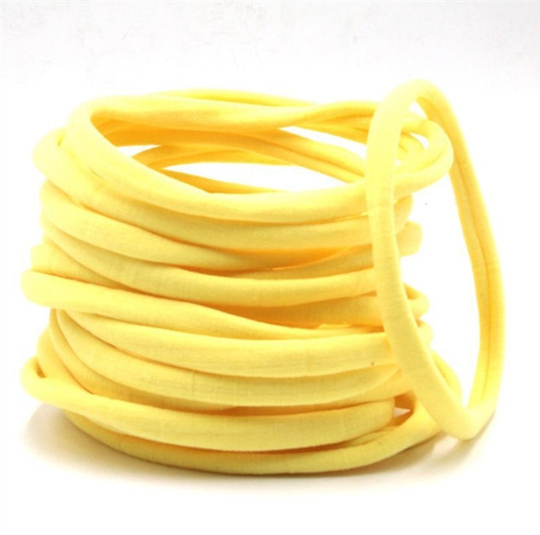 Yellow Nylon Headbands Set of 10 Super Soft Headband 6mm - Etsy