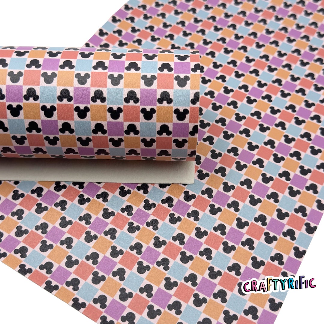 Checkered Mouse Faux Leather Sheet, Halloween Faux Leather Sheets ...