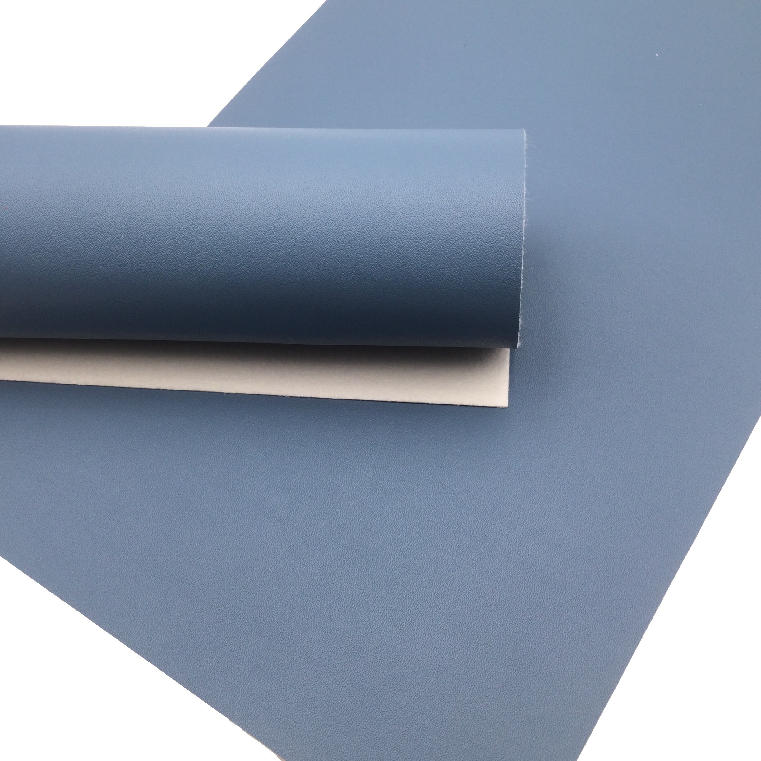 PVC Faux Leather Sheet 0147 STEEL BLUE Smooth Faux Leather Sheets ...