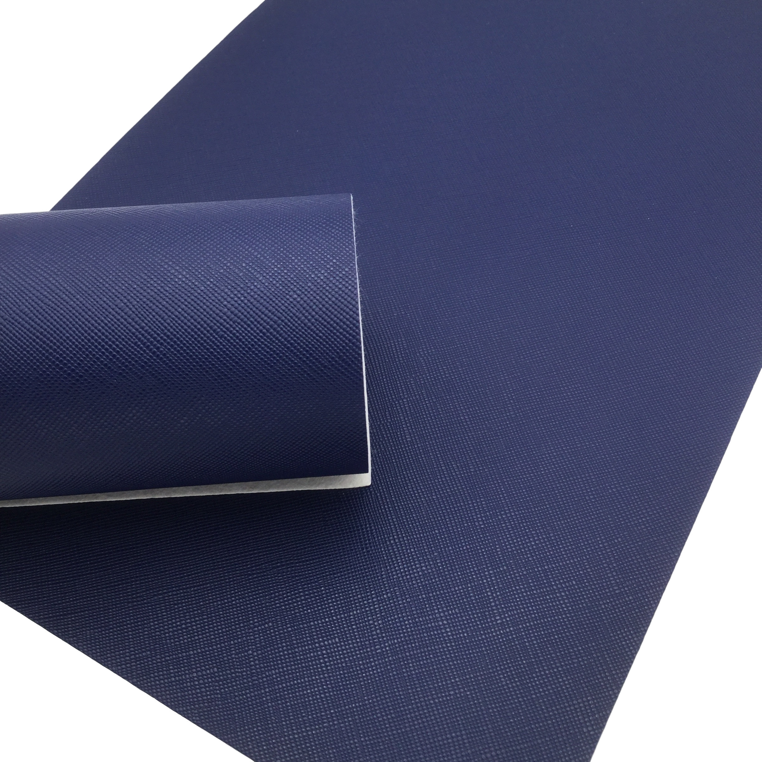NAVY BLUE Saffiano Faux Leather Sheets, Saffiano Texture, Leather for ...