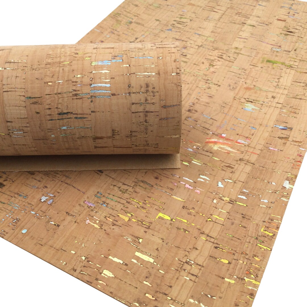 MULTI COLOR STRIKES Cork Fabric Sheet 1mm Thick Cork Sheet - Etsy