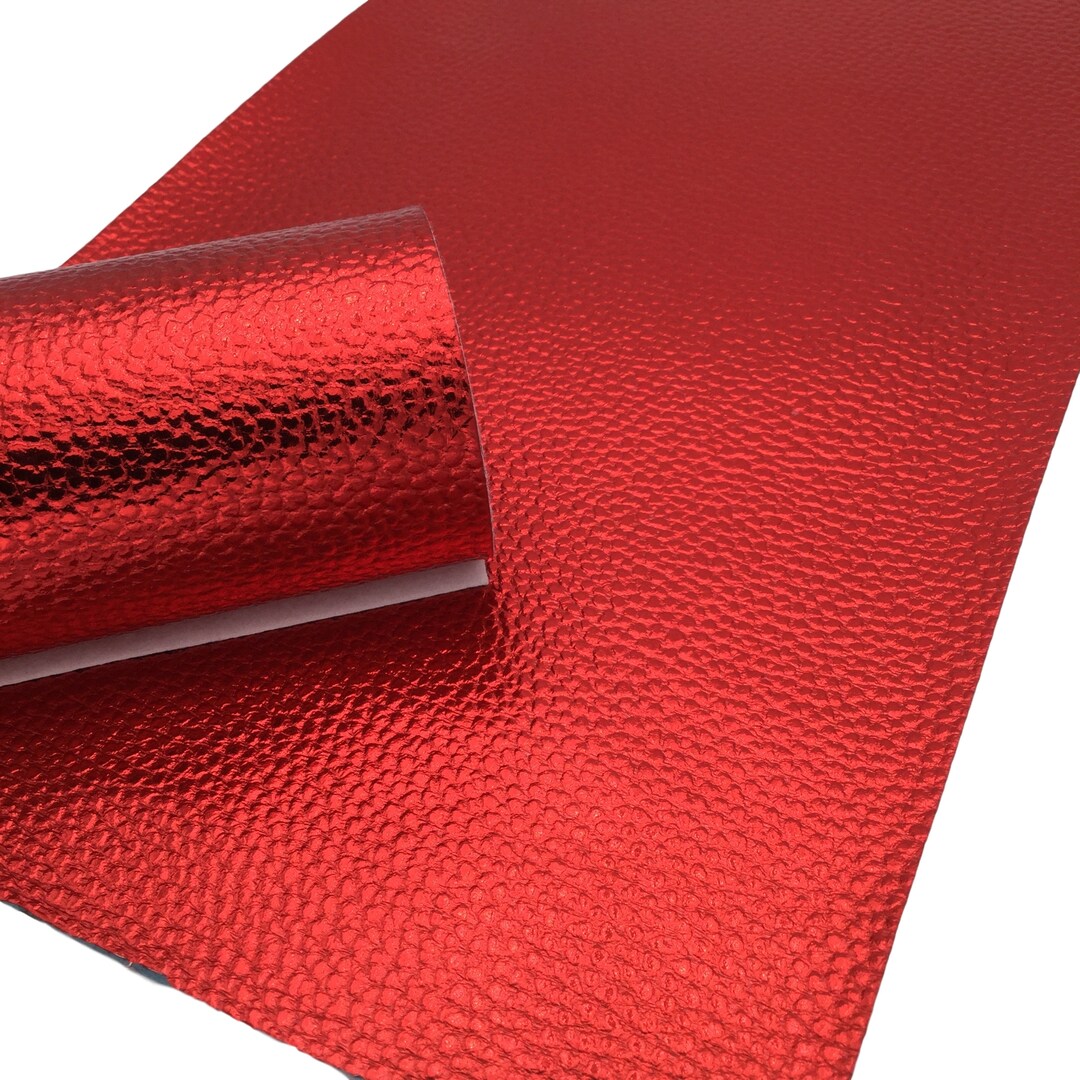 Metallic Red Faux Leather Sheet, Faux Leather, Leather for Earrings - Etsy
