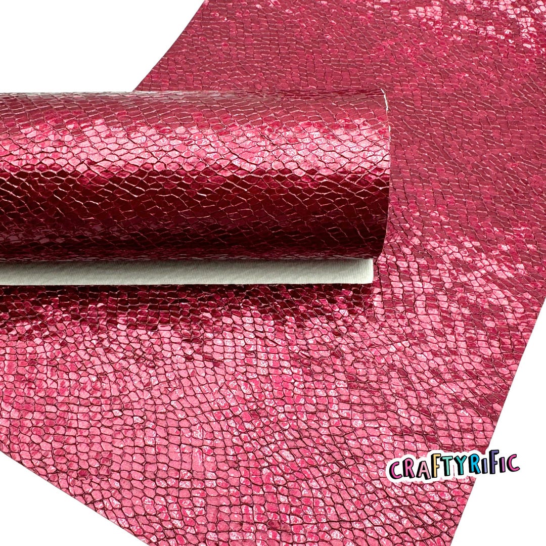 Maroon Snake Embossed Faux Leather Sheet - Etsy