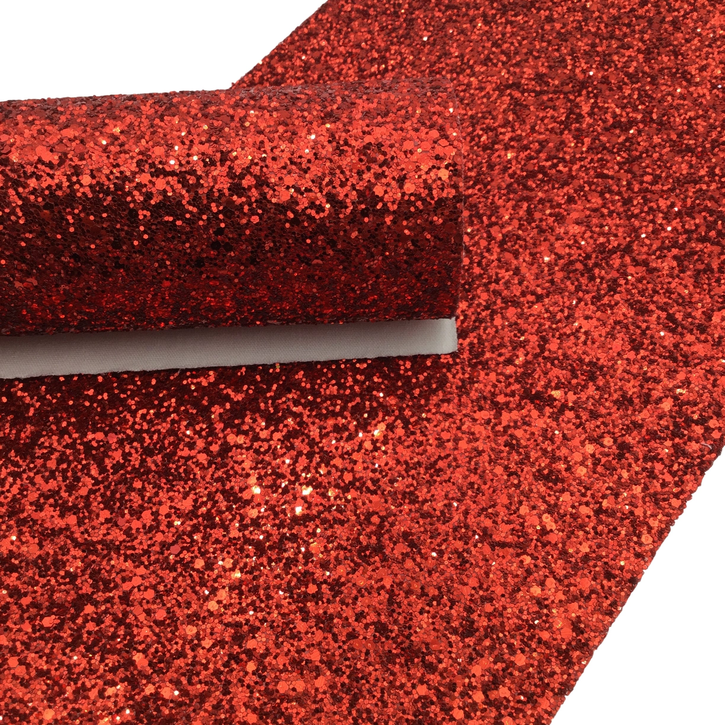 Red Chunky Glitter Canvas Sheets Glitter Faux Leather Vinyl - Etsy