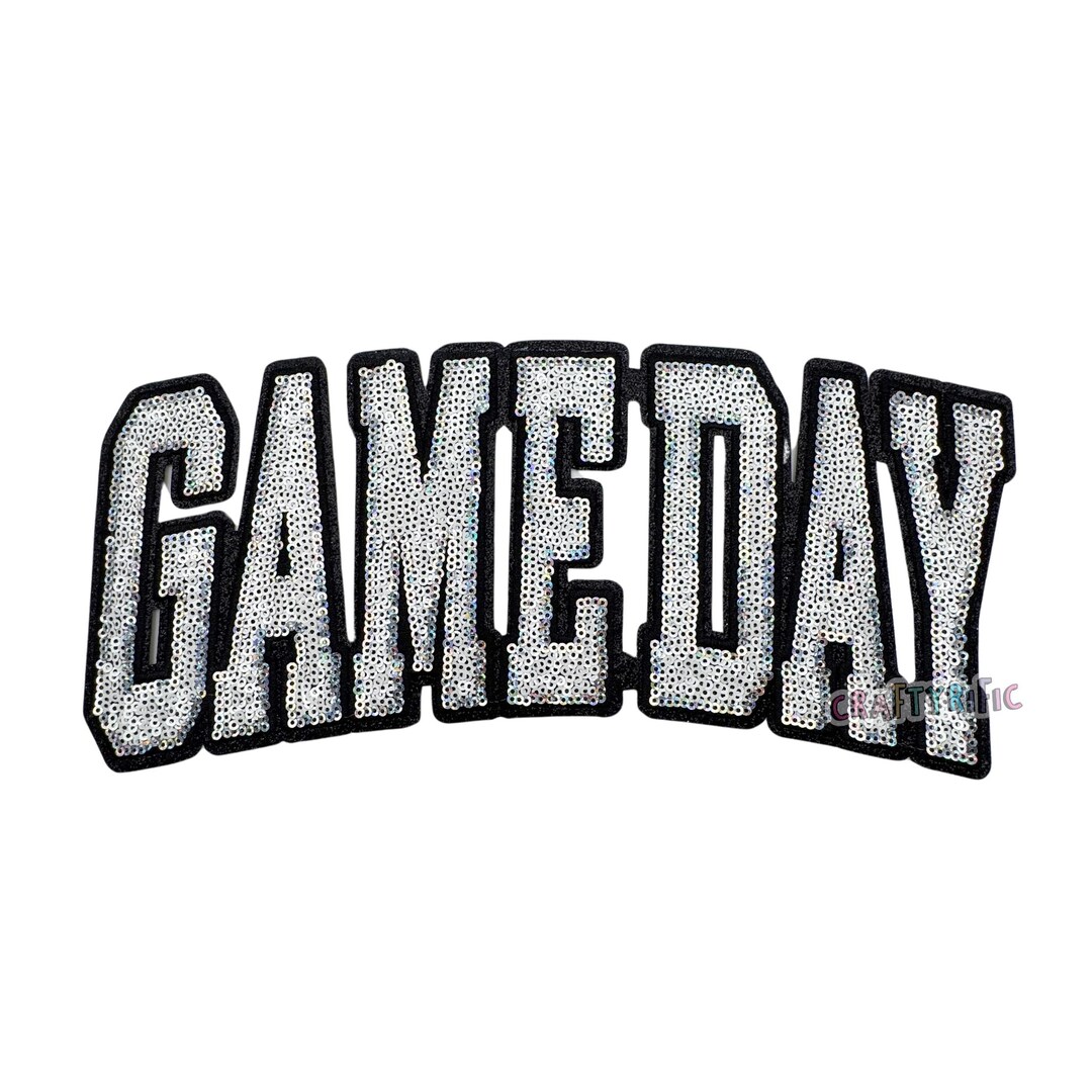Game Day Sequin Patch, Game Day Patch, Large Patches, Iron on Patch, T ...