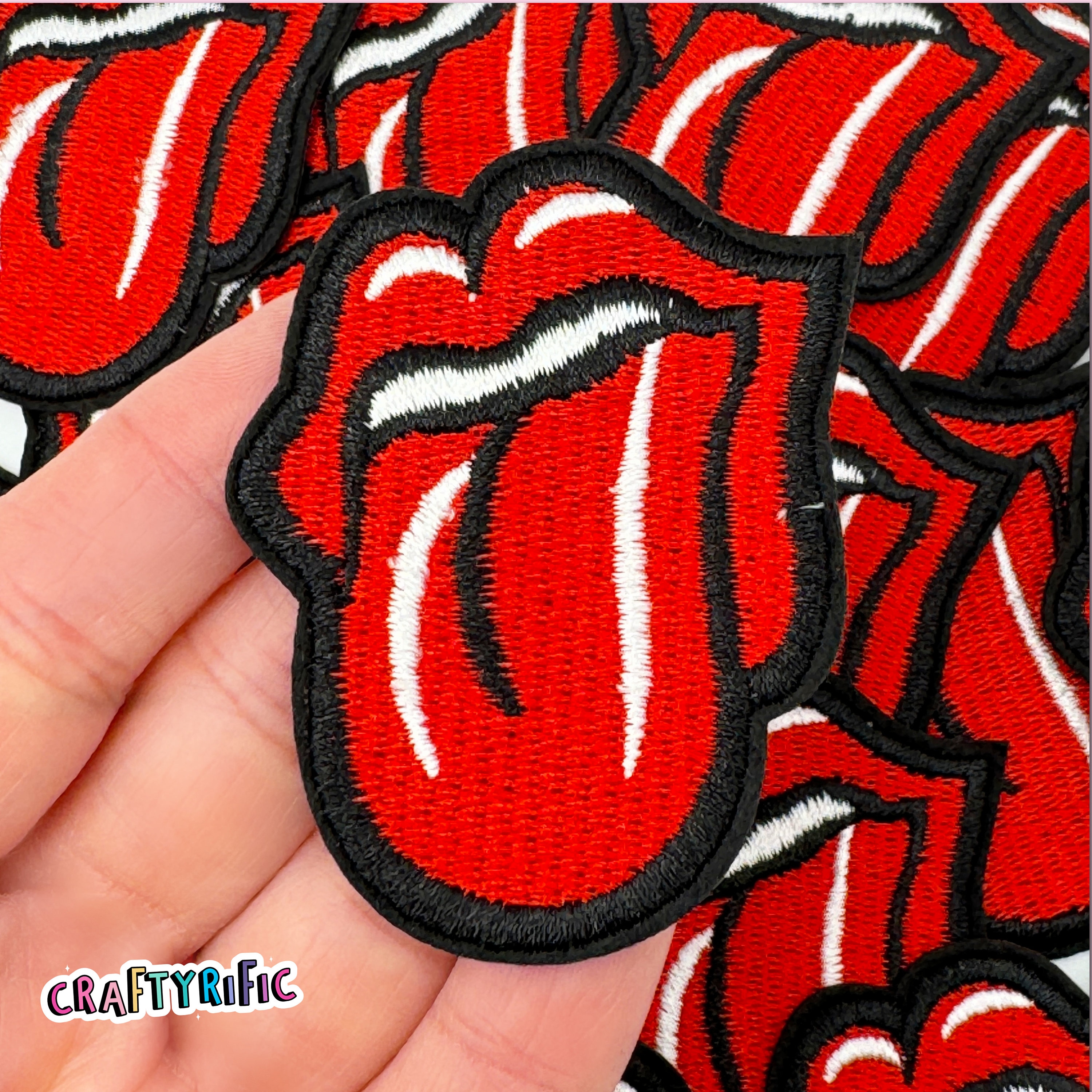 Red Tongue Patch, Trucker Hat Patches, Cute Patch, Trendy Patch, Girly ...