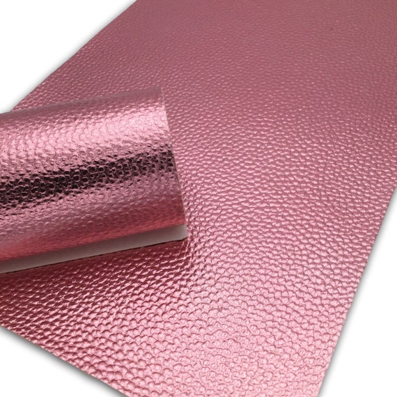 LIGHT PINK Metallic Faux Leather Sheet PU Leather Sheets | Etsy
