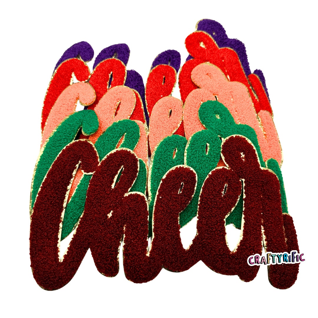 Cheer Chenille Iron on Patch, T-shirt Patch, Heat Transfer Patch - Etsy