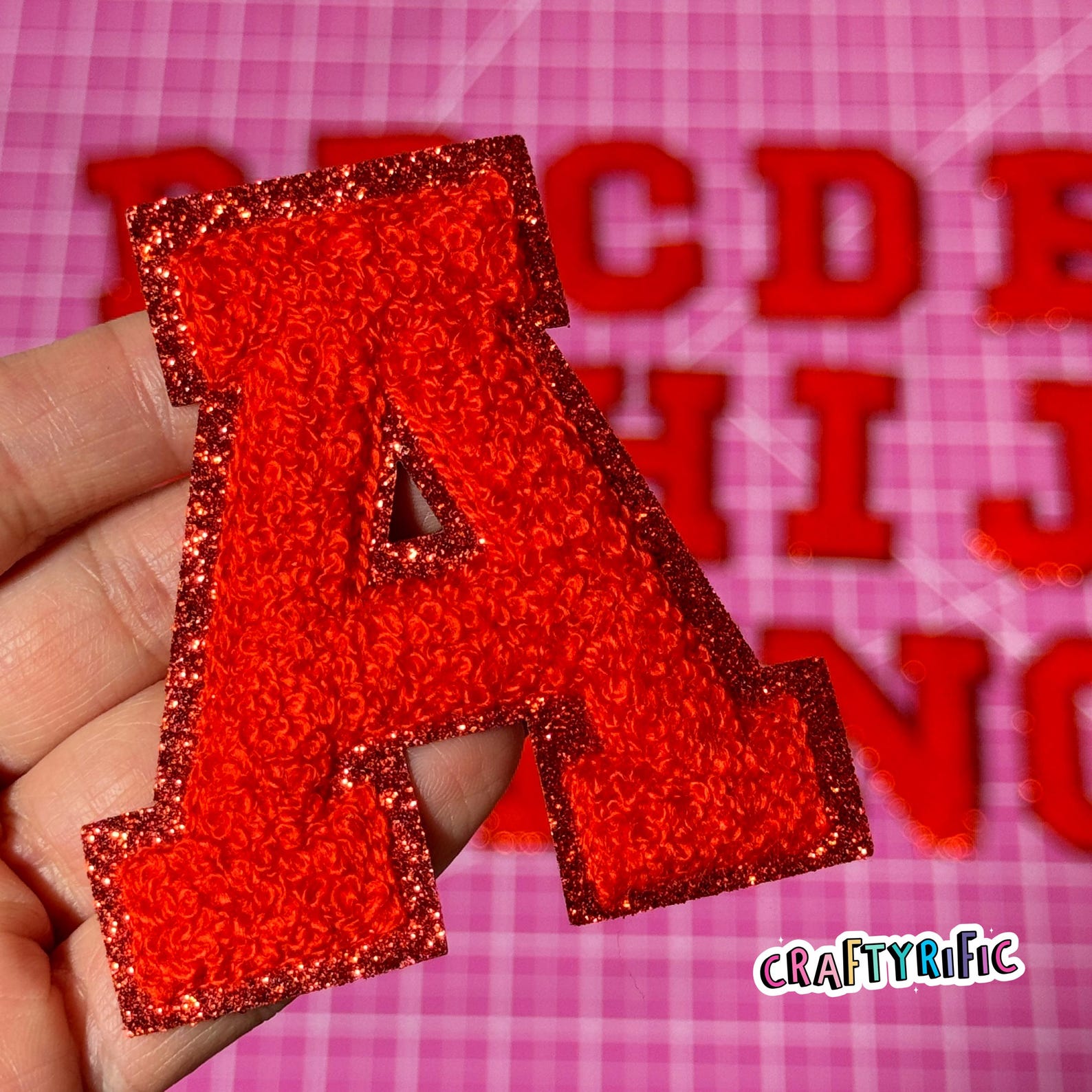 Red Varsity Letter Patch, 3" Inch Letter Patch, Chenille Letter Patch ...