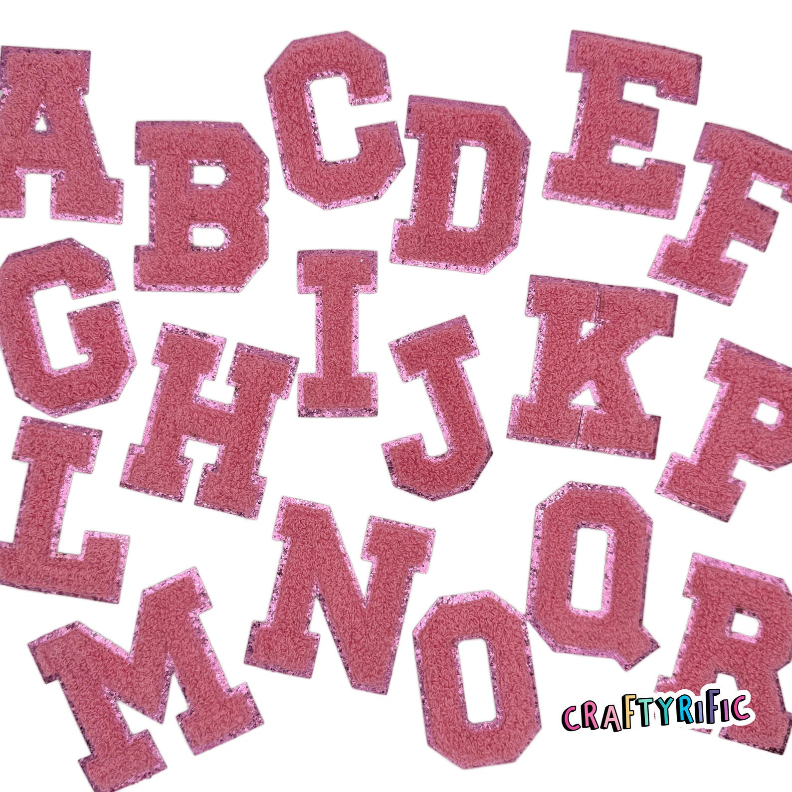 Bubblegum Pink Varsity Letter Patch, 3" Inch Letter Patch, Chenille ...