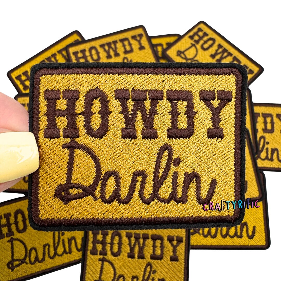 Howdy Darling Patch, Western Patch, Rodeo Patch, Cowgirl Patch, Trucker ...