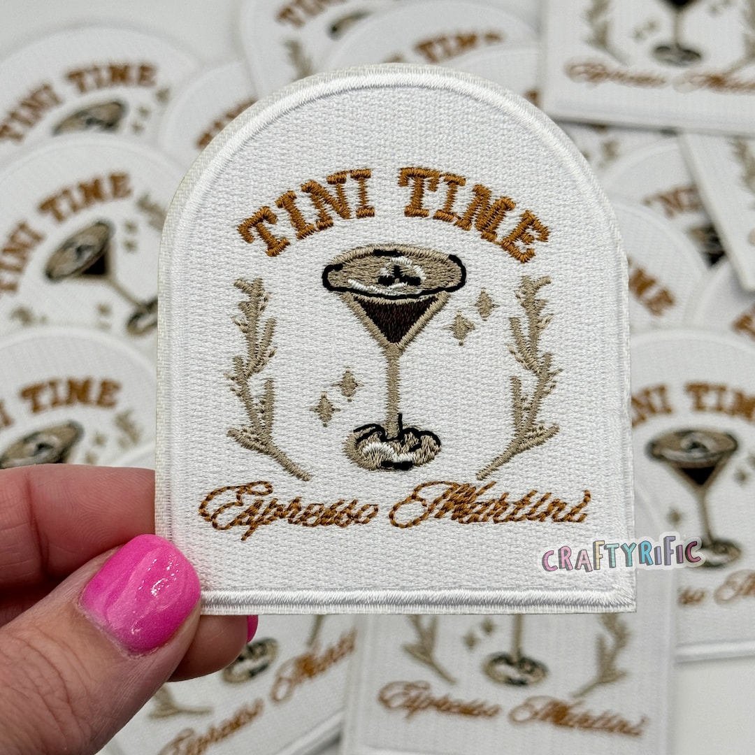 Espresso Martini Patch, Tini Time Patch, Drinking Patch, Trucker Hat ...