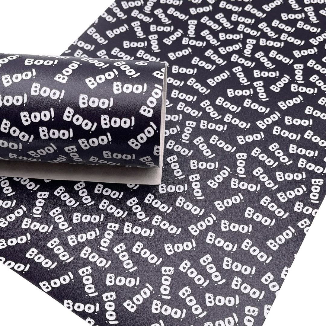 Boo Halloween Faux Leather Sheets - Etsy