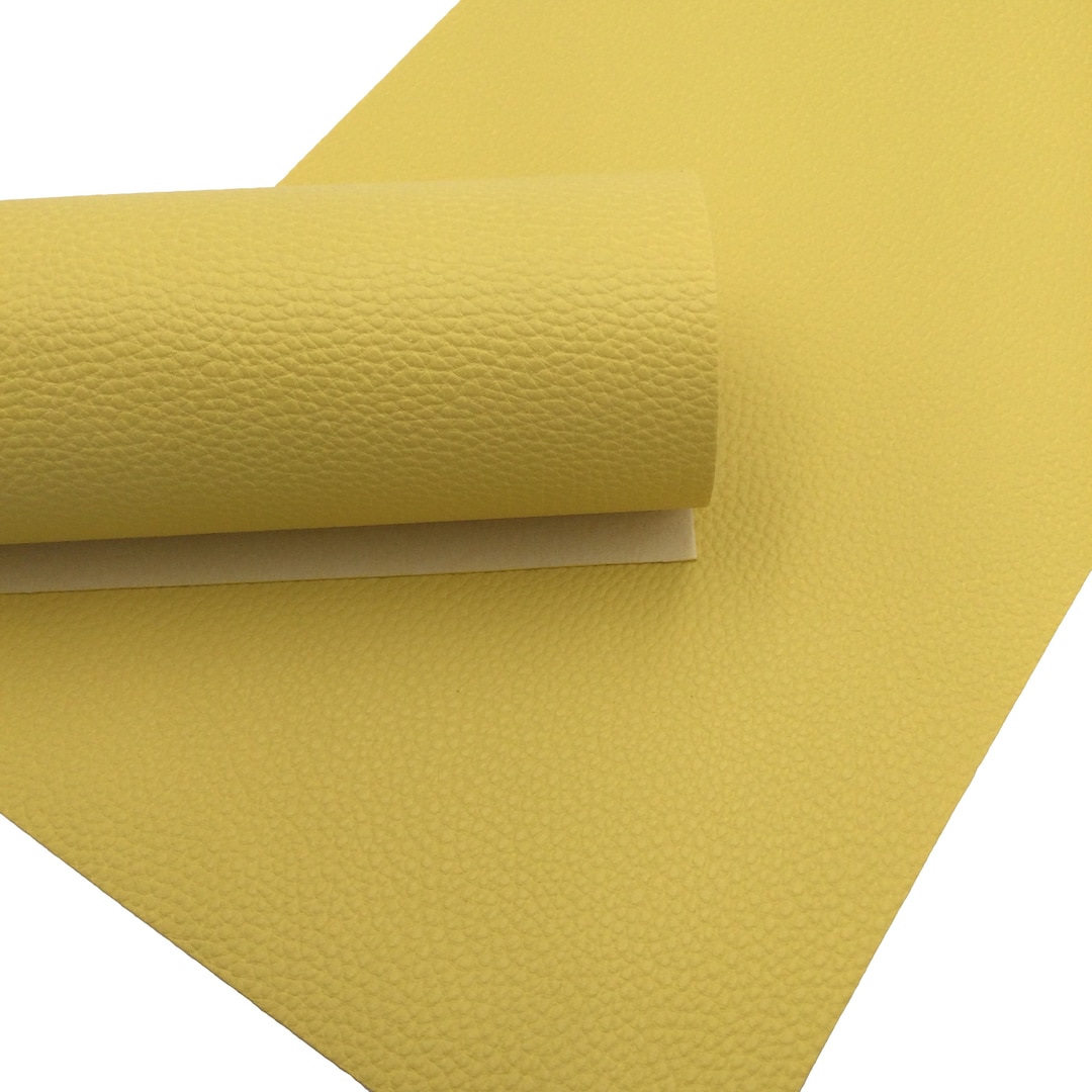 LEMON YELLOW Faux Leather Sheet, PU Leather, Leather for Earrings ...
