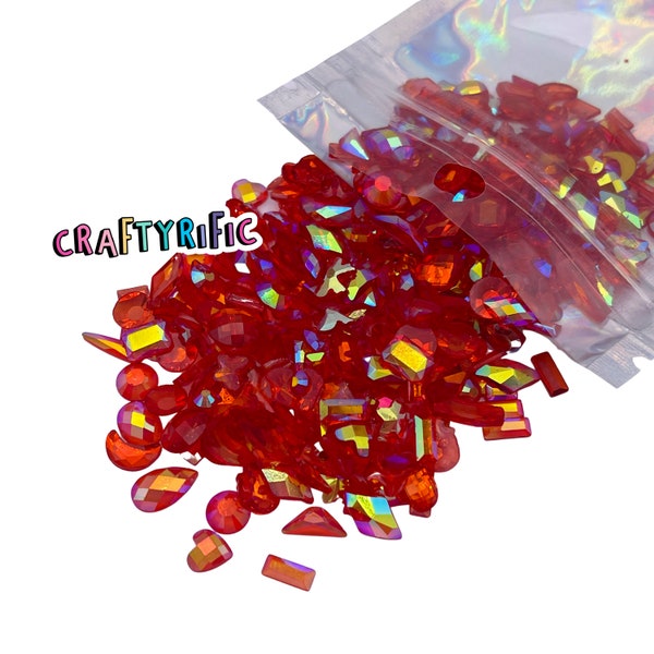 Red Crystal Jewelry - Etsy