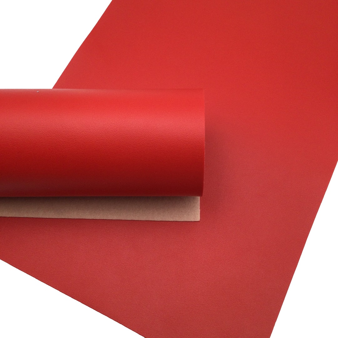 Red Smooth Faux Leather Sheets, PVC Faux Leather Sheet - Etsy