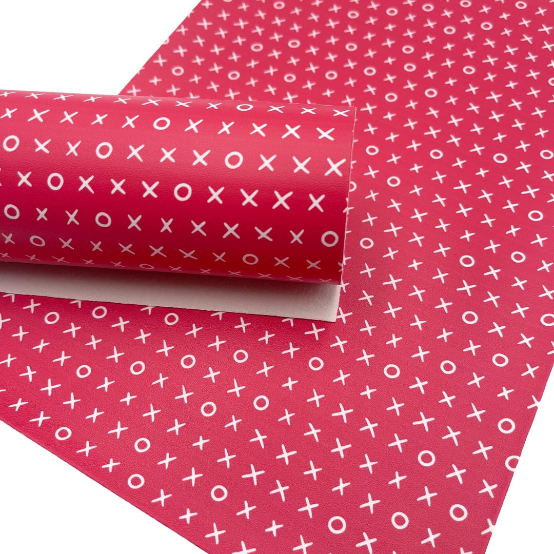 XOXO Smooth Faux Leather Sheets, 8x11 Size, Custom Leather Sheets ...