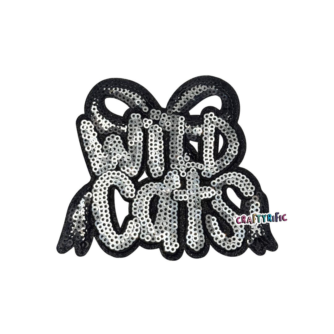 Wildcats Sequin Patch, Mascot Patch, Trucker Hat Patch, Game Day Patch, Sequin Patch, Iron on ...