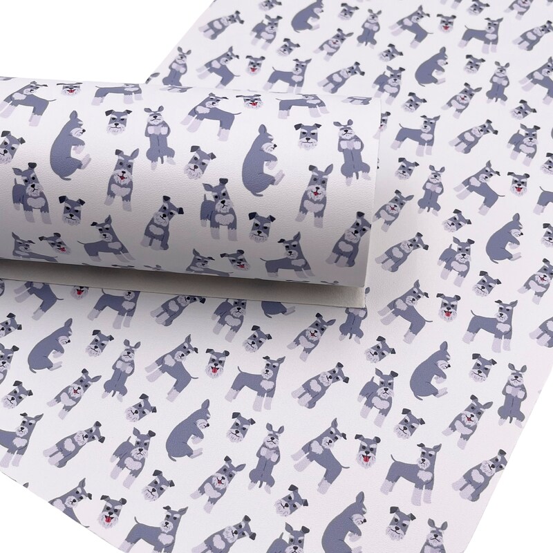 Schnauzer Fabric - Etsy