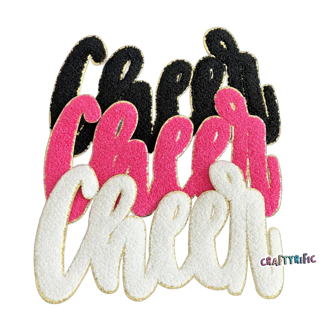 Cheer Chenille Iron on Patch, T-shirt Patch, Heat Transfer Patch - Etsy