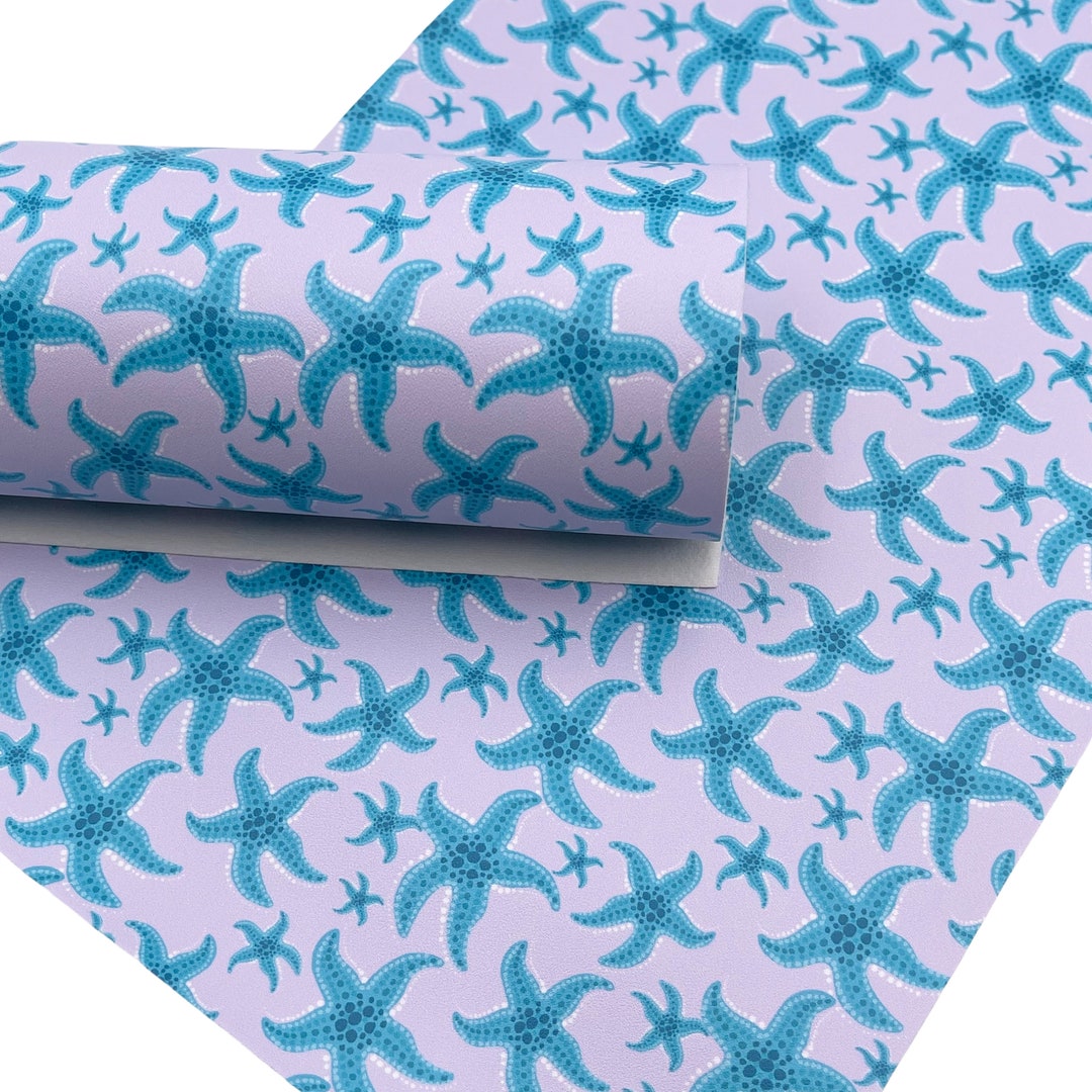 Starfish Custom Print Faux Leather Sheet - Etsy