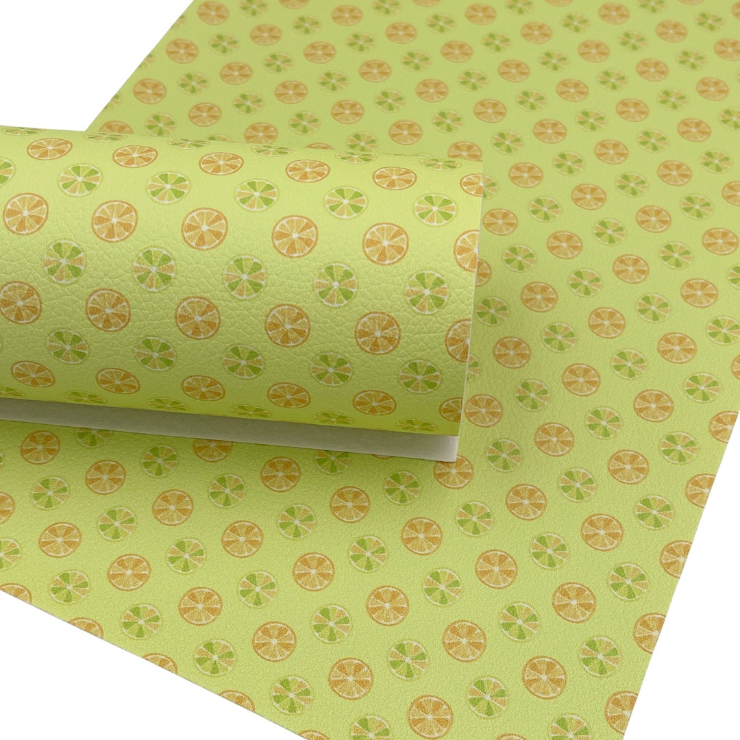 Citrus Fruits Faux Leather Sheets - Etsy