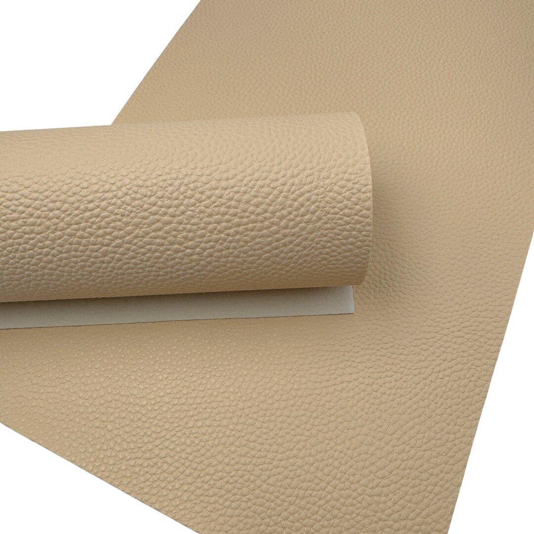 Cream Faux Leather Sheet, Pebbled Texture Leatherette - Etsy