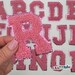 Bubblegum Pink Varsity Letter Patch, 3" Inch Letter Patch, Chenille ...