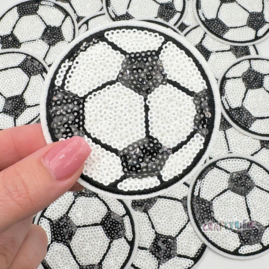 Soccer Sequin Patch, Baseball Patch, Hat Patch, Game Day Patch, Trucker ...