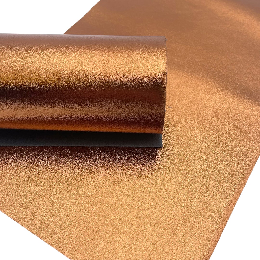 Bronze Metallic Faux Leather Sheet - Etsy