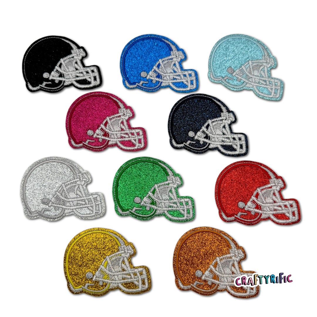 Football Helmet Patch, Glitter Helmet Patch, Football Mom, Game Day ...