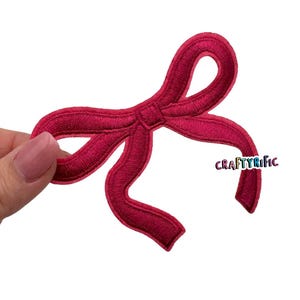 Bow Patch, 3" Inch Bow Patch, Hat Patch, Filler Patch, Trucker Hat Patch, Embroidery Patch - Etsy