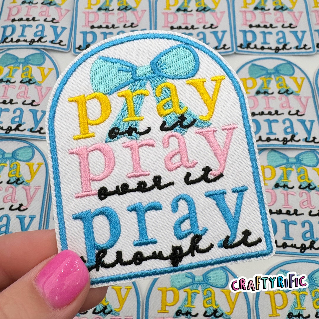 Pray Patch, Faith Based Patch, Trucker Hat Patches, DIY Patch, Trendy ...